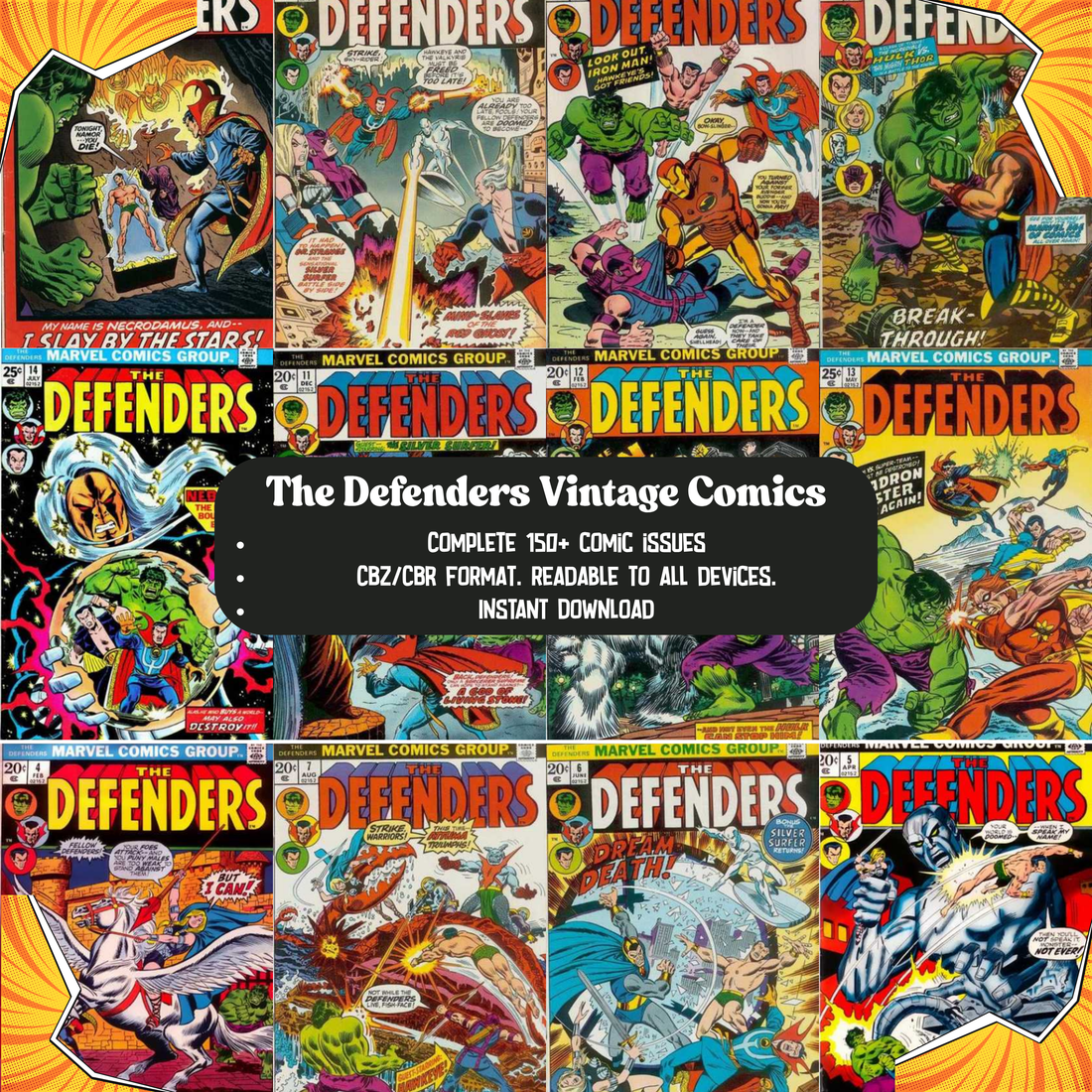 The Defenders Comic Collection - Classic Superhero Team Comics - Super ...