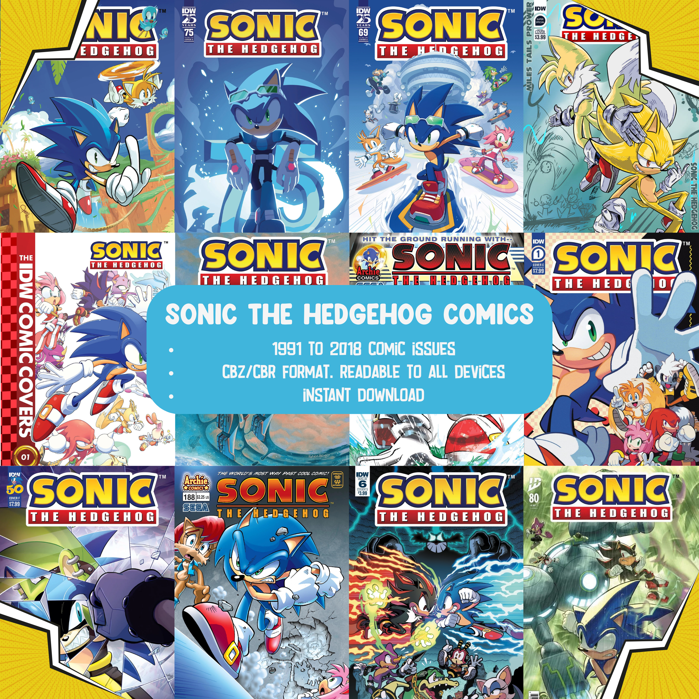 Sonic the Hedgehog Comic Collection (1991–2018) – Classic & Modern Adv ...